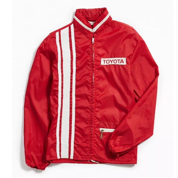 Toyota | Jackets & Coats | Vintage 97s Toyota Red Sherpa Lined ...